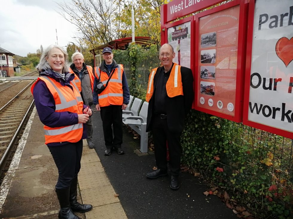 Parbold Station History Poster Unveiled | Community Rail Lancashire