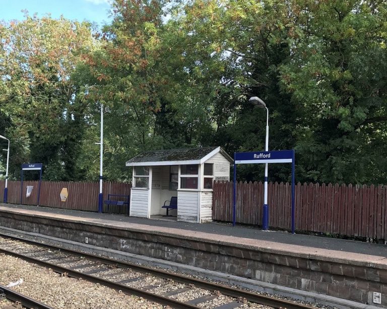 Rufford Station Gets A New Shelter | Community Rail Lancashire