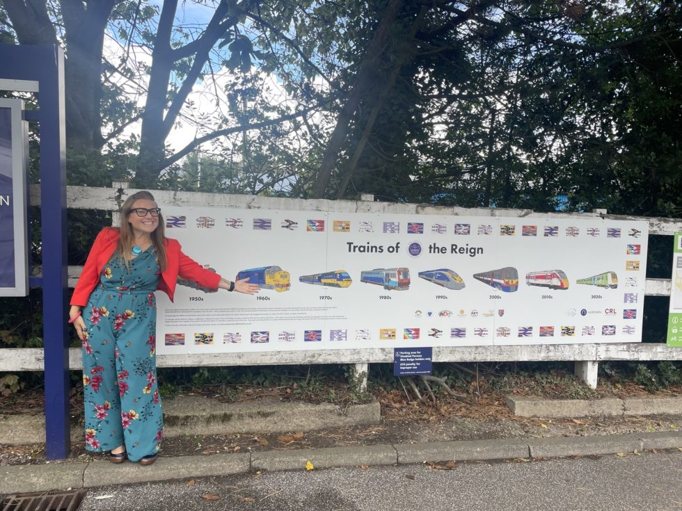 Karen Bennett at the launch of Trains of the Reign (1) | Community Rail ...